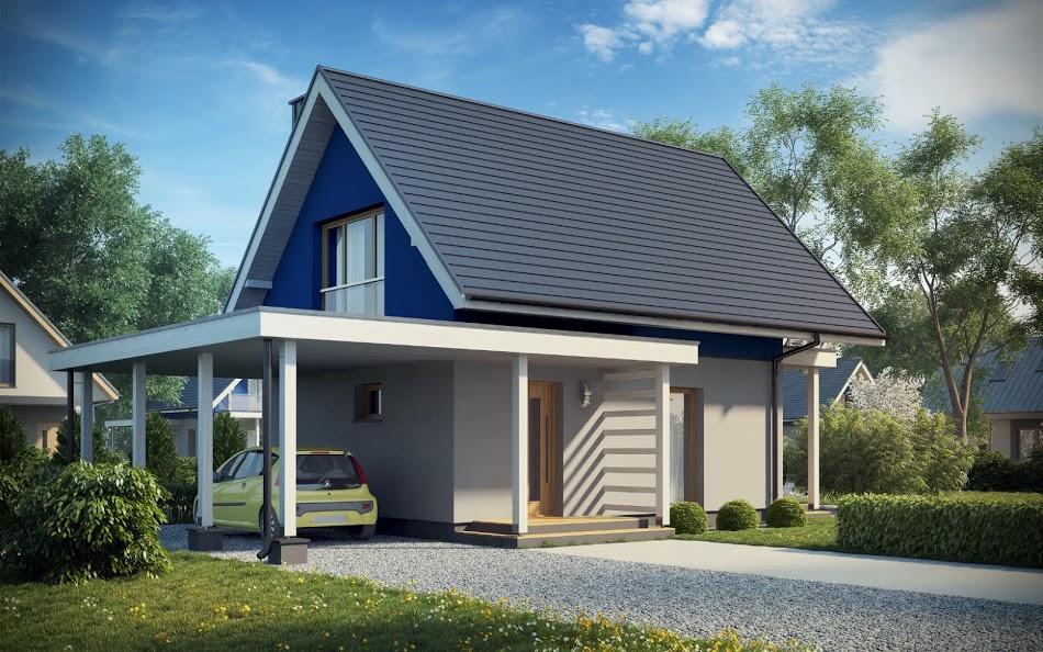 Casa mica cu mansarda D157 - Planex